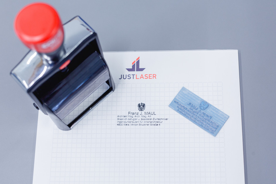 Laser technology for stamps