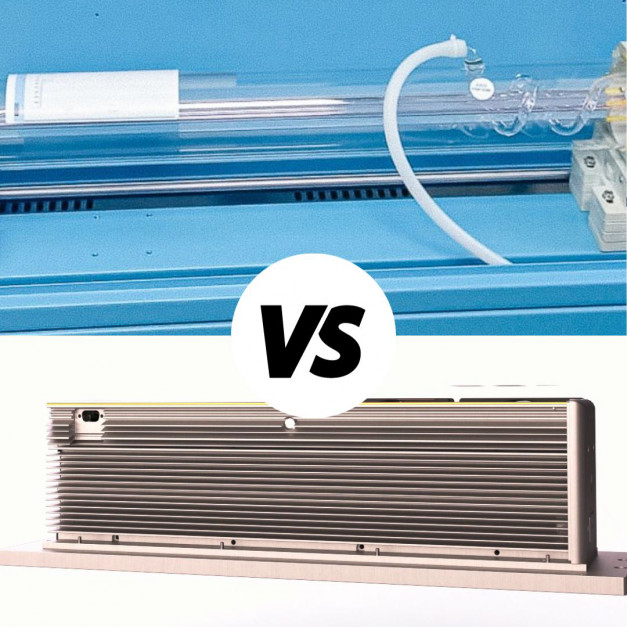 The key differences between glass and RF laser sources